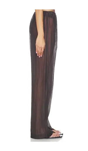 Lna Velma Sheer Plisse Trousers
