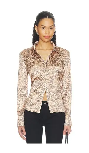 Lioness Angelic Printed Satin Shirt - Multi