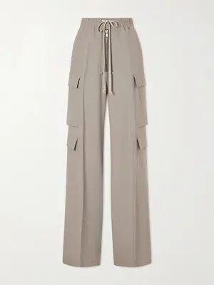 Rick Owens Cargo Belas Cady Wide-leg Cargo Pants - Gray