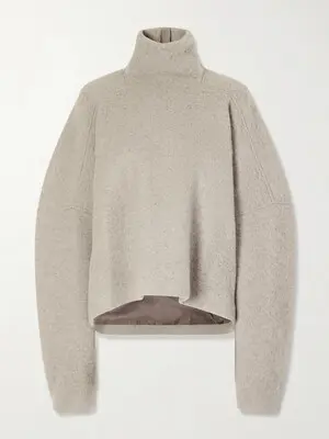 Rick Owens Jumbo Tabard Alpaca And Wool-blend Sweater - Gray