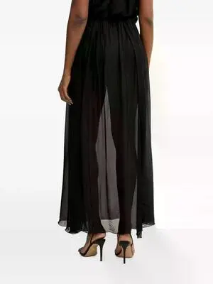 HAVEONE Sheer Maxi Skirt
