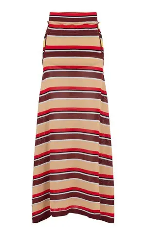 Rabanne Striped Maxi Skirt - Multi