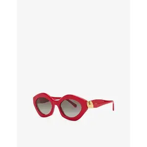 Loewe Acetate Cat Eye Sunglasses - Ruby