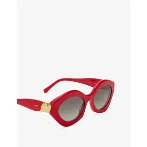 Loewe Acetate Cat Eye Sunglasses - Ruby