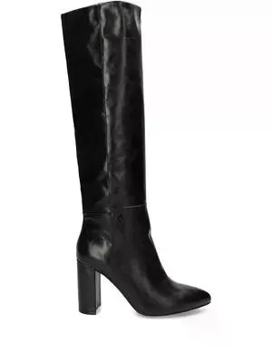 MEXX Point-toe Block-heel Knee-high Boots - Black