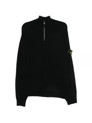 Stone Island Quarter-zip Sweater - Black