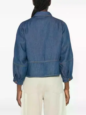SESSUN Contrast-stitched Denim Jacket