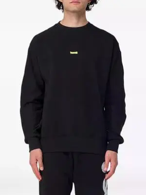 DISCLAIMER Logo Print Drop Shoulder Sweatshirt - Black