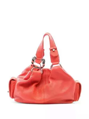 BVLGARI Coral Leather Leoni Handbag - Pink