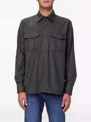 BROOKSFIELD Button-up Wool Shirt - Grey