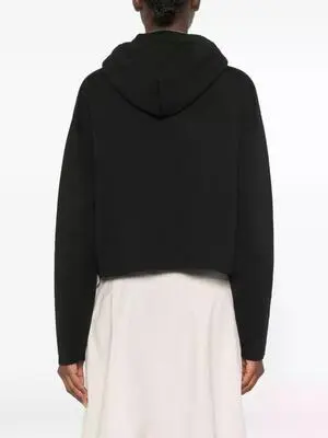 Loewe Zip-up Wool Hoodie With Anagram Detail