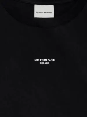 Drole De Monsieur Slogan Print Tank Top
