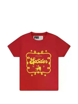 SP5DER Graphic Print T-shirt - Red