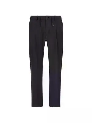 Herno Drawstring Pleated Trousers - Blue