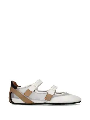 Premiata Mary Jane Touch-strap Ballet Flats - White