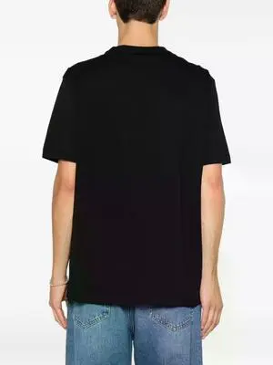Emporio Armani Logo-print Crew-neck T-shirt - Black
