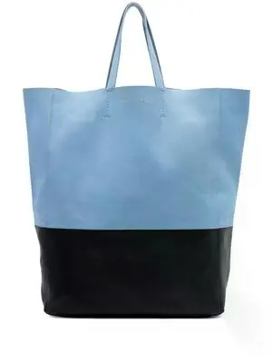 Celine 2013 Bicolor Leather Vertical Cabas Tote Bag