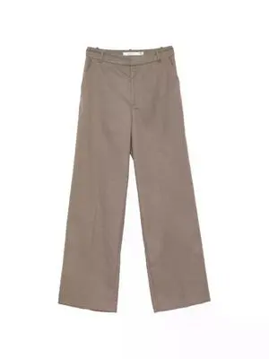 GESTUZ Paula Trousers Tailored Wide Leg - Neutrals
