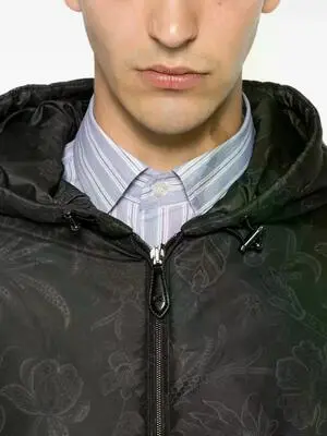 Etro Paisley-print Hooded Zip-up Jacket