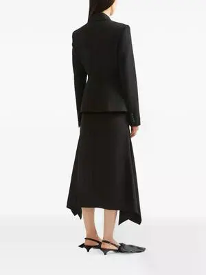 Erdem Side-draped Woo Midi Skirt
