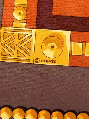 Hermès 1980-2000 Cuillers D Afrique Silk Scarf 90 Scarves