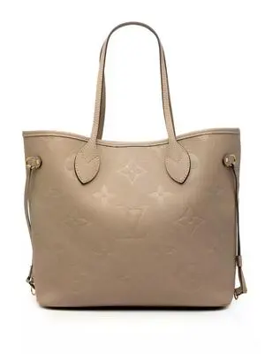 LOUIS VUITTON Monogram Giant Empreinte Neverfull Mm Tote Bag - Neutrals