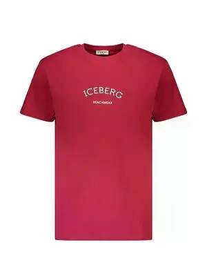 Iceberg Logo-print Short-sleeve T-shirt - Red