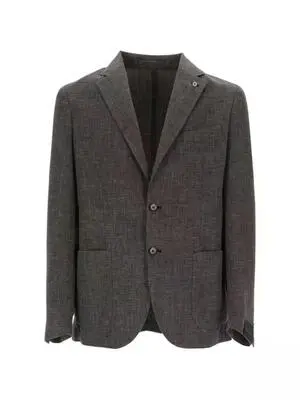 BRANDO Single-breasted Blazer - Grey