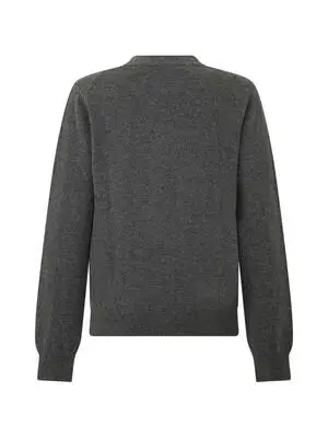 Play Comme Des Garcon Heart-patch V-neck Cardigan