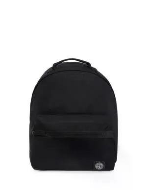 Stone Island Compass Logo-patch Backpack - Black
