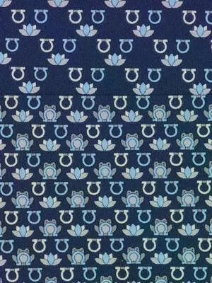 FERRAGAMO Silk Neck Tie - Blue