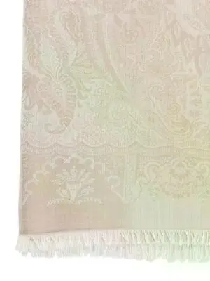 Etro Paisley-pattern Fringed Scarf