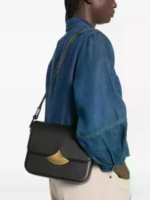 SESSUN Leather Shoulder Bag With Gold-tone Hardware - Black