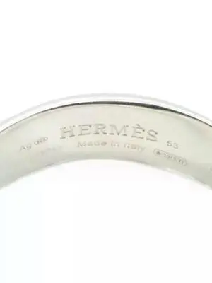 Hermès Buckle Detail Braided Ring