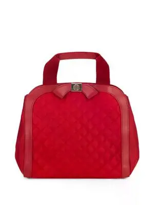 Moschino Quilted Bow Detail Tote Bag - Red