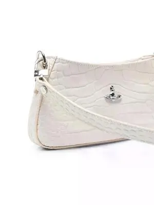 VIVIENNE WESTWOOD Orb Croc-effect Shoulder Bag