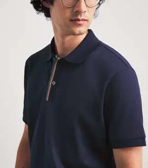 Paul Smith Cotton Artist Stripe Polo Shirt