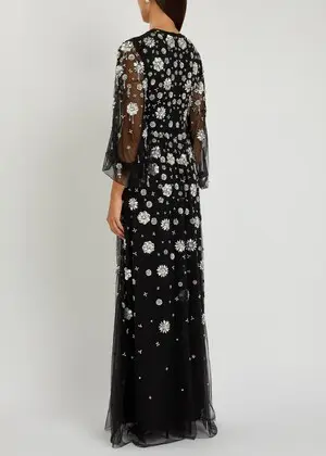 Huishan Zhang Micheline Crystal Embellished Tulle Gown