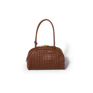 Miu Miu Beau Woven Leather Top Handle Bag