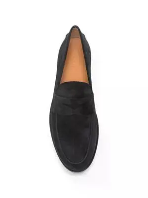 TOD'S Suede Penny Loafers - Blue
