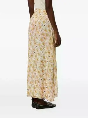 MARANT ETOILE Fran' Printed Flared Skirt