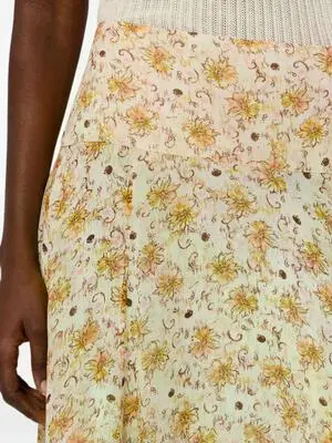 MARANT ETOILE Fran' Printed Flared Skirt
