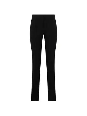 Moschino Slim-fit High-waisted Trousers - Black