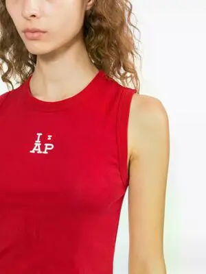 AAPE BY *A BATHING APE Ribbed Knit Racer Back Tank Top - Red