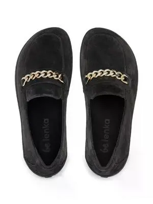 Be Lenka Chain-link Suede Moccasins