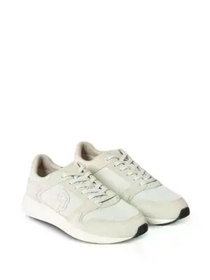 BOSS Suede Panelled Mesh Sneakers