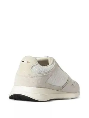 BOSS Suede Panelled Mesh Sneakers