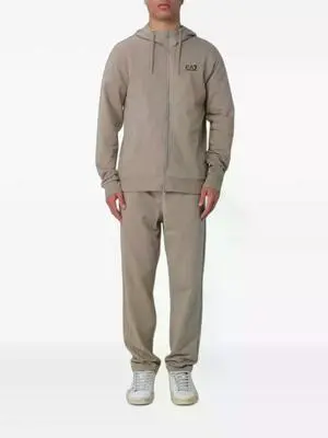 EA7 Logo-print Tracksuit - Neutrals