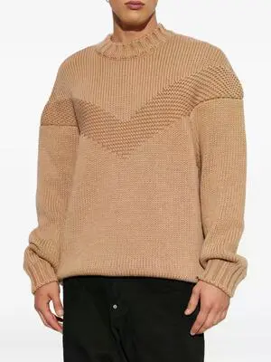Dsquared2 Chevron Knit Mock Neck Sweater
