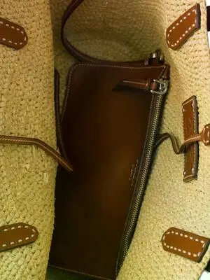 Prada Medium Crochet And Leather Tote Bag